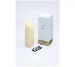 LUMINARA 8' Unscented Wax Flameless Candle & Re Mote Control - One-color
