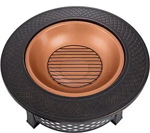 PURE GARDEN 32' Round Metal Fire Pit
