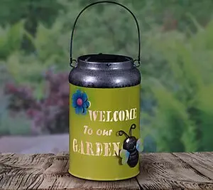 EXHART Garden Pail Metal Lantern