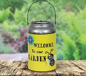 EXHART Garden Pail Metal Lantern