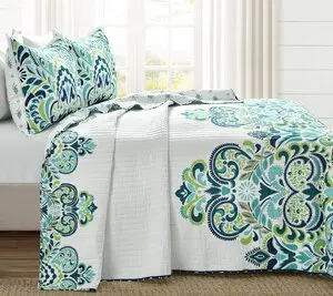LUSH DECOR Clara 3-piece Full/queen Quilt Set Lush Deco R