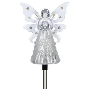 EXHART Solar Angel With 12 Led Wings By - One-color