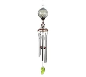EXHART Solar Glass Honeycomb Ball With Wind Chime E Xhart - One-color