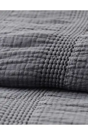 POM POM AT HOME Nantucket Matelassé Blanket - Midnight