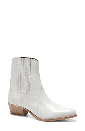 Free People Chelsea Boot Ivory Patent