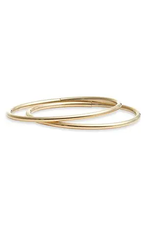 Jenny Bird Dane Bangle Set Of Two - High Polish Gold