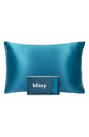 BLISSY Mulberry Silk Pillowcase Aqua