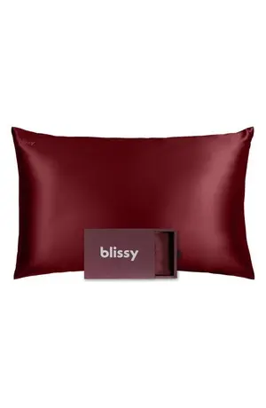 BLISSY Mulberry Silk Pillowcase Burgundy
