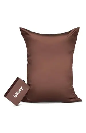 BLISSY Mulberry Silk Pillowcase Chocolate