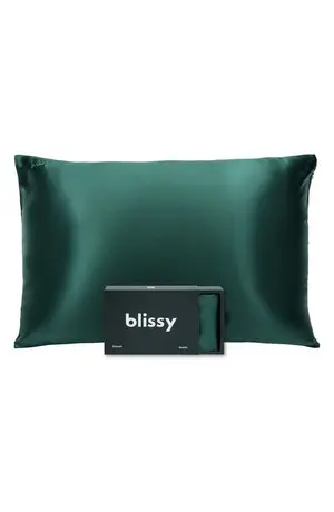 BLISSY Mulberry Silk Pillowcase Emerald