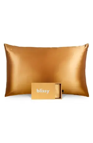 BLISSY Mulberry Silk Pillowcase Gold
