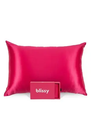 BLISSY Mulberry Silk Pillowcase Hibiscus