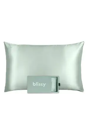 BLISSY Mulberry Silk Pillowcase Matcha