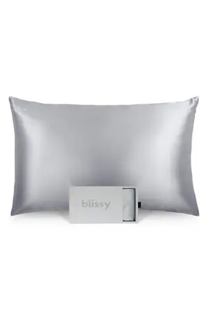 BLISSY Mulberry Silk Pillowcase Silver