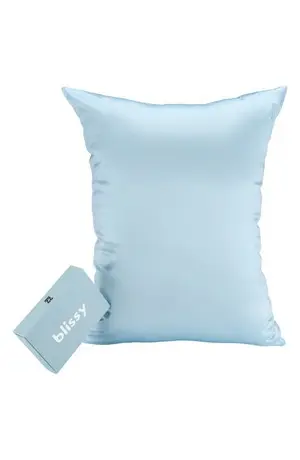 BLISSY Mulberry Silk Pillowcase Sky Blue