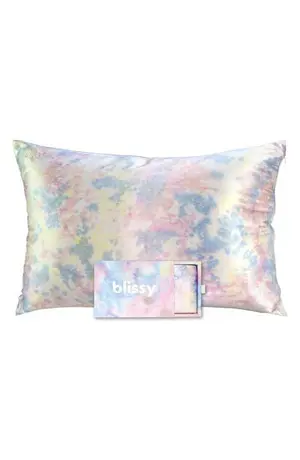 BLISSY Mulberry Silk Pillowcase Yellow Tie Dye