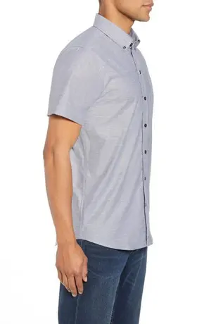 Cutter & Buck Tailor Regular Fit Oxford Sport Shirt - Charcoal