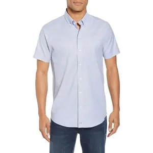 Cutter & Buck Tailor Regular Fit Oxford Sport Shirt - Light Blue