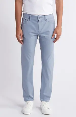 BOSS Delaware Slim Fit Five-pocket Pants - Light Blue