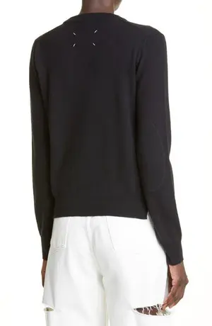 MAISON MARGIELA Elbow Patch Wool Sweater