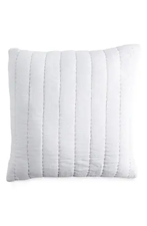 DKNY PURE Quilted Voile Accent Pillow - White