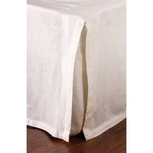 POM POM AT HOME Pleated Linen Bed Skirt - Cream