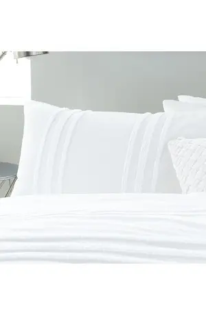 Dkny Chenille Stripe Comforter & Shams Set - White