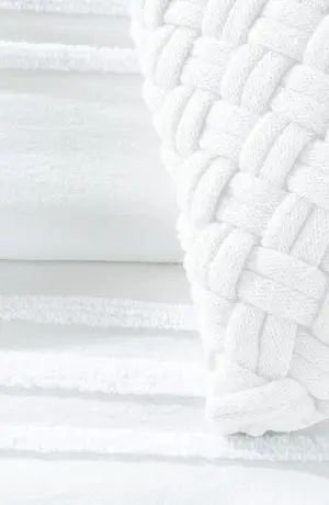 Dkny Chenille Stripe Comforter & Shams Set - White
