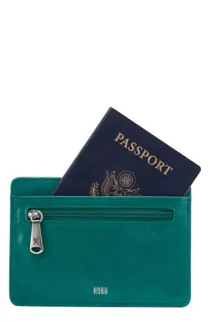 Hobo Euro Slide Credit Card Case Holder Spruce