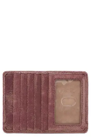Hobo Euro Slide Credit Card Case Holder Sugar Plum