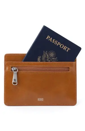 Hobo Euro Slide Credit Card Case Holder - Truffle