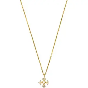 Sethi Couture Arya Diamond Cross Pendant Necklace - Yellow Gold