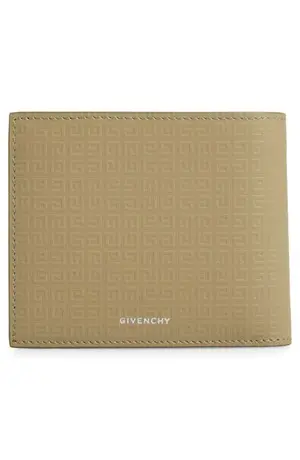 Givenchy 4g-motif Leather Bifold Wallet