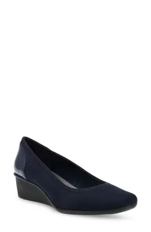 Anne Klein Wedge Pump - Navy Multi Fb