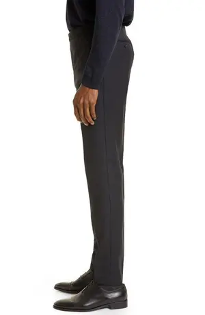 Thom Sweeney Tailored Wool Blend Tuxedo Trousers