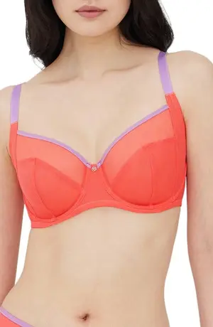SKARLETT BLUE Spellbound Underwire Full Coverage Bra Coral/ Lilc