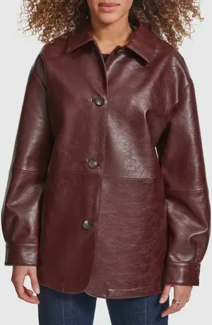 LEVI'S Oversized Faux Leather Relaxed Jacket