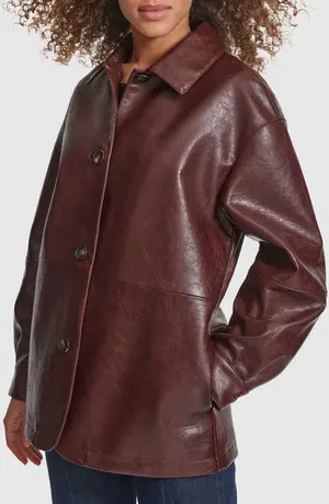 LEVI'S Oversized Faux Leather Relaxed Jacket