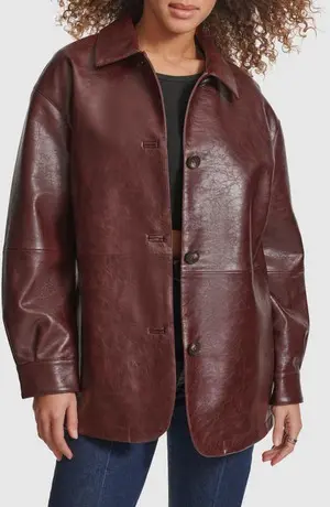 LEVI'S Oversized Faux Leather Relaxed Jacket