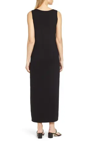 Ming Wang Sleeveless Jersey Midi Dress