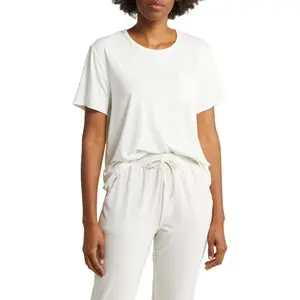 Cozy Earth Ultrasoft Short Sleeve Pajama Top - Ivory