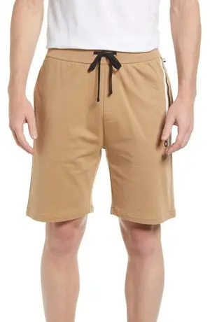 BOSS Essential Cotton Pajama Shorts Beige
