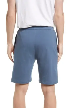 BOSS Essential Cotton Pajama Shorts - Bering Sea Blue