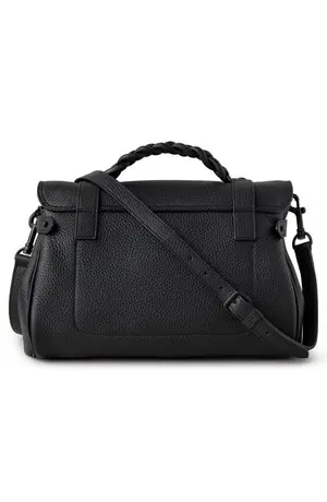Mulberry Alexa Tonal Leather Satchel - Black