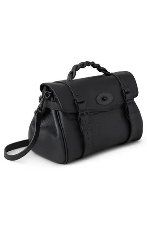 Mulberry Alexa Tonal Leather Satchel - Black