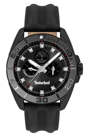 Timberland Timberland Fairhill Multifunction Strap Watch Black