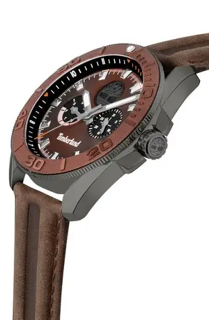 Timberland Fairhill Multifunction Strap Watch - Dark Brown