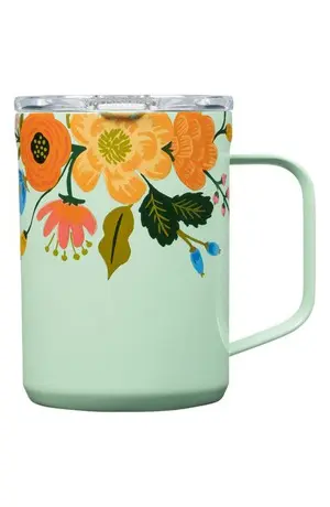 CORKCICLE 16-ounce Insulated Mug Gloss Mint Lively Floral