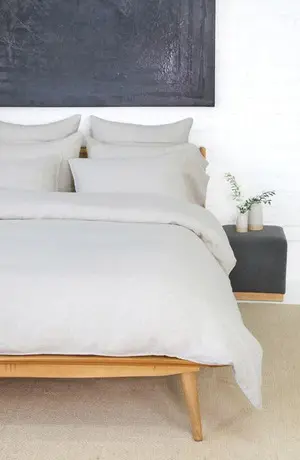 POM POM AT HOME Parker Linen Duvet Cover & Sham Set - Flax