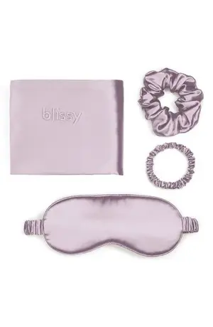 BLISSY Dream 4-piece Mulberry Silk Set - Lavender